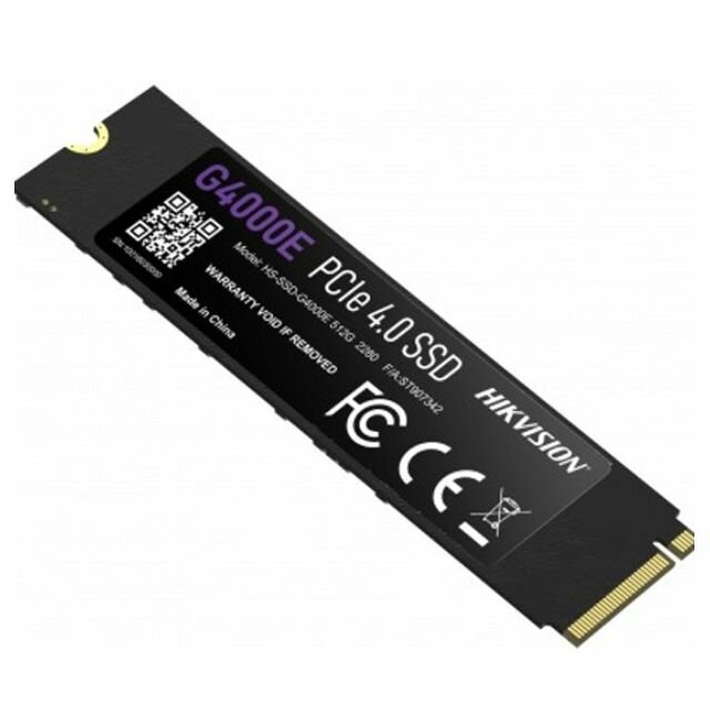1 ТБ SSD M.2 накопитель HikVision G4000E Series (HS-SSD-G4000E/1024G) - PCI-E 4.0, чтение - 5100 Мбайт/с, запись - 4200 Мбайт/с, 3D NAND