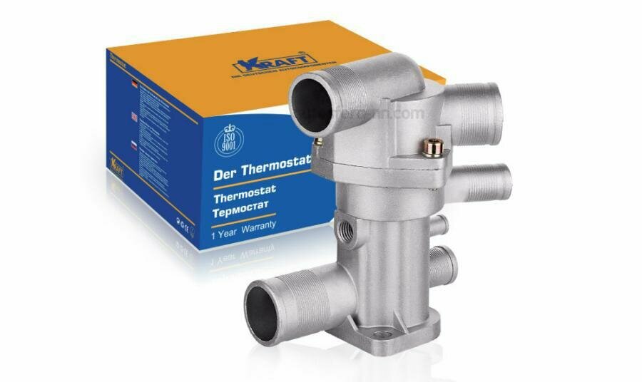 KRAFT KT019510 Термостат с корпусом ВАЗ-2110-12,14,15 (выпуска с 2003 г.) KRAFT