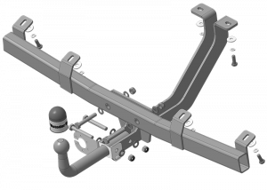 Фаркоп Motodor для Chevrolet Niva 2002-2020, Lada Niva Travel 2021-н. в. (оцинкованный шар)(паспорт и сертификат в комплекте)(без электрики) 93001-A