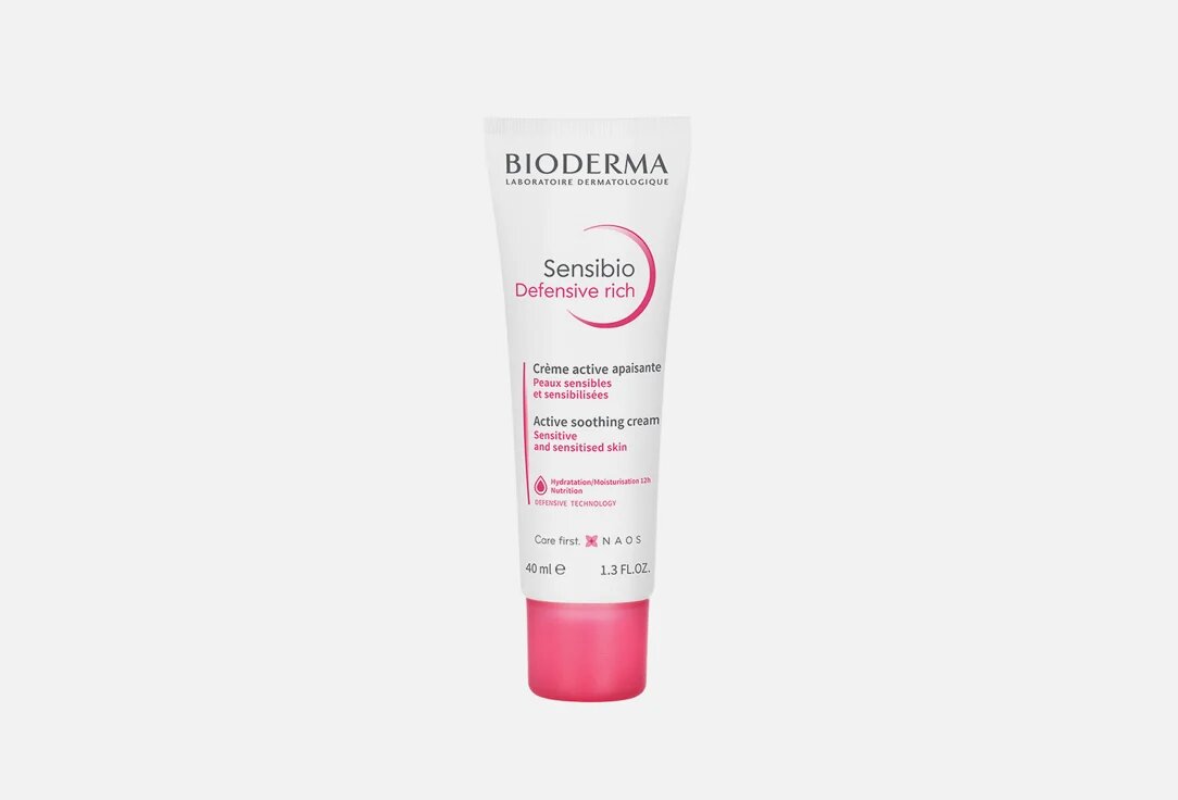 Крем для лица Bioderma "Sensibio Defensive", для сухой и чувствительной кожи лица, 40мл