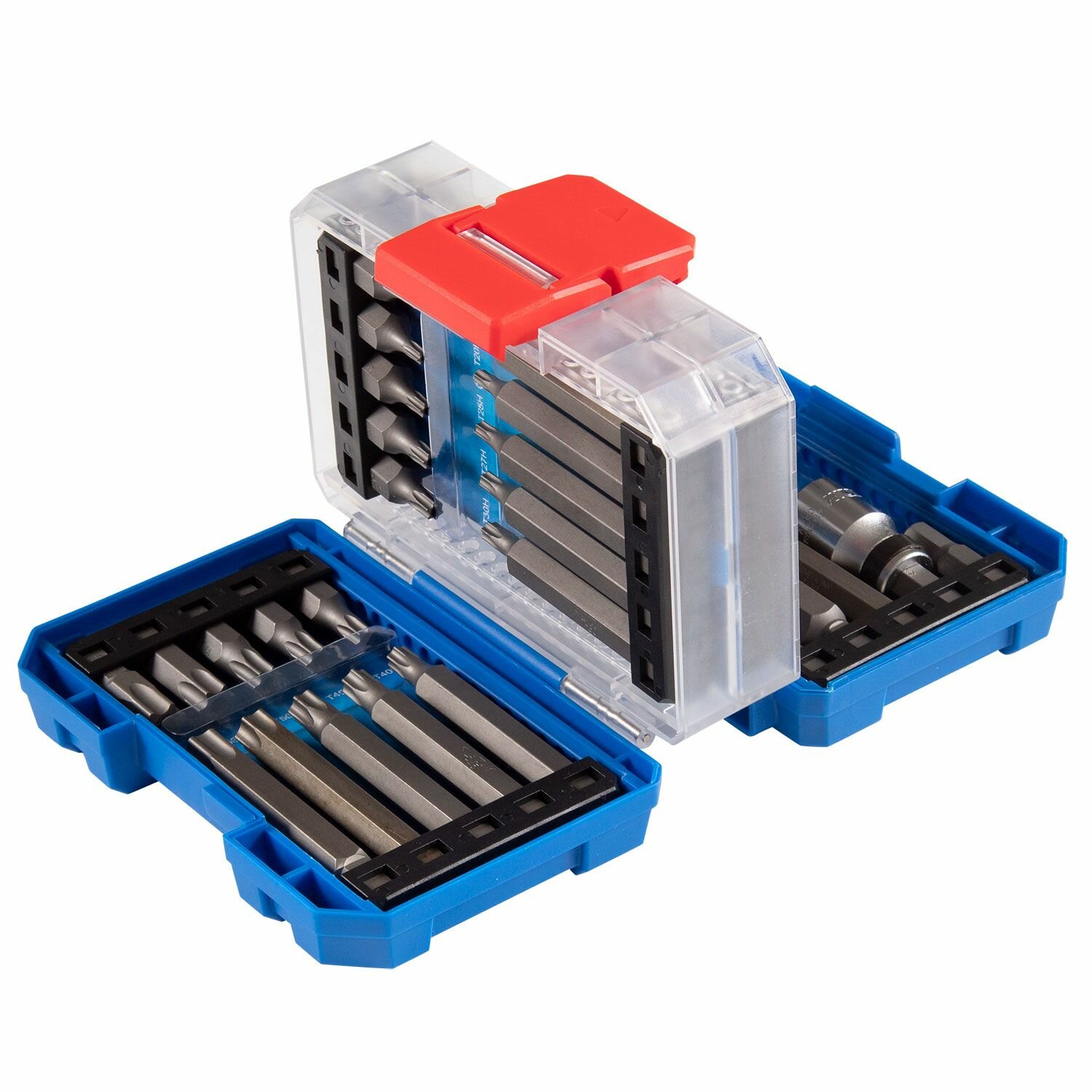 KING TONY Набор вставок (бит) 10 мм, Torx, Spline, Hex, 41 предмет 1041CQ-EB