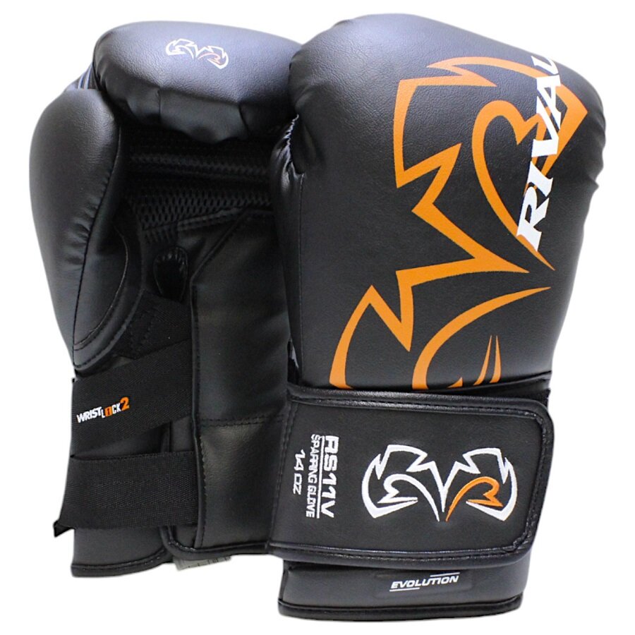 Боксерские перчатки Rival RS11V Evolution Sparring Black, 16 унций