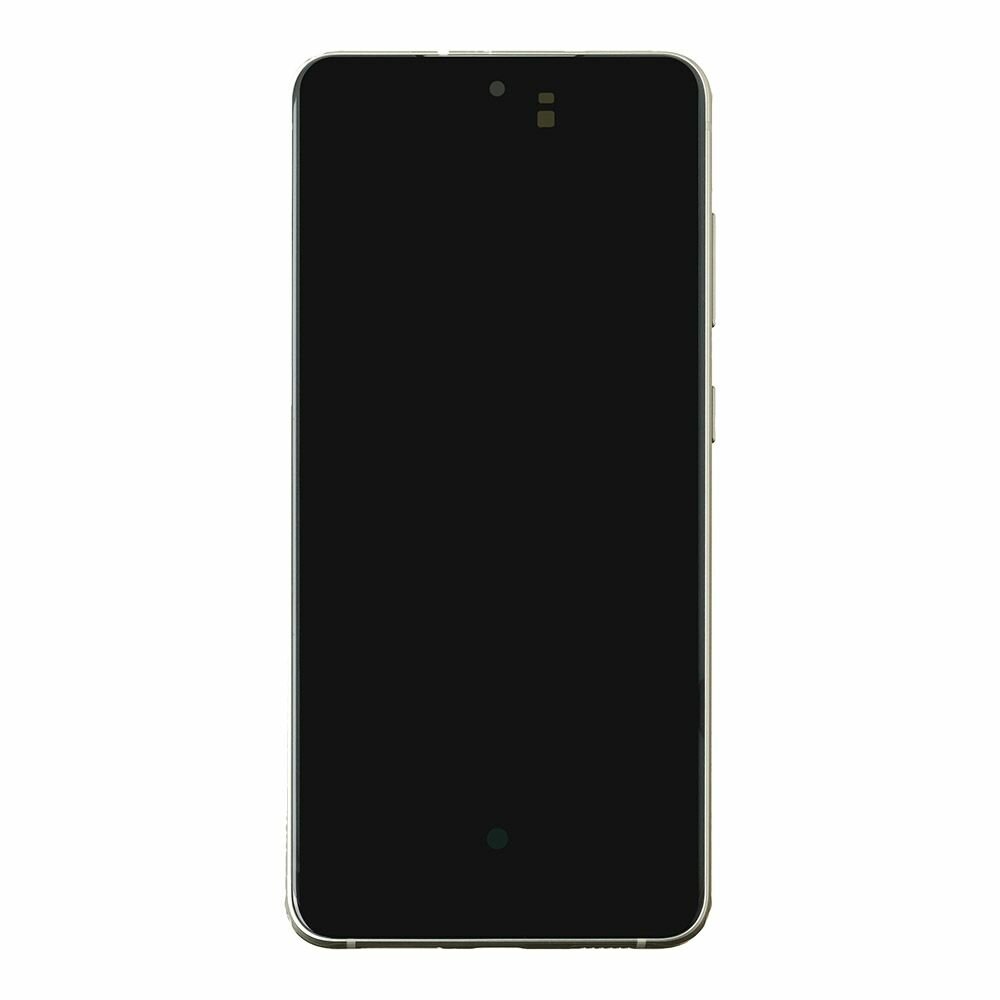 LCD дисплей для Samsung Galaxy S21 FE SM-G990 GH82-26420C в рамке (зеленый)
