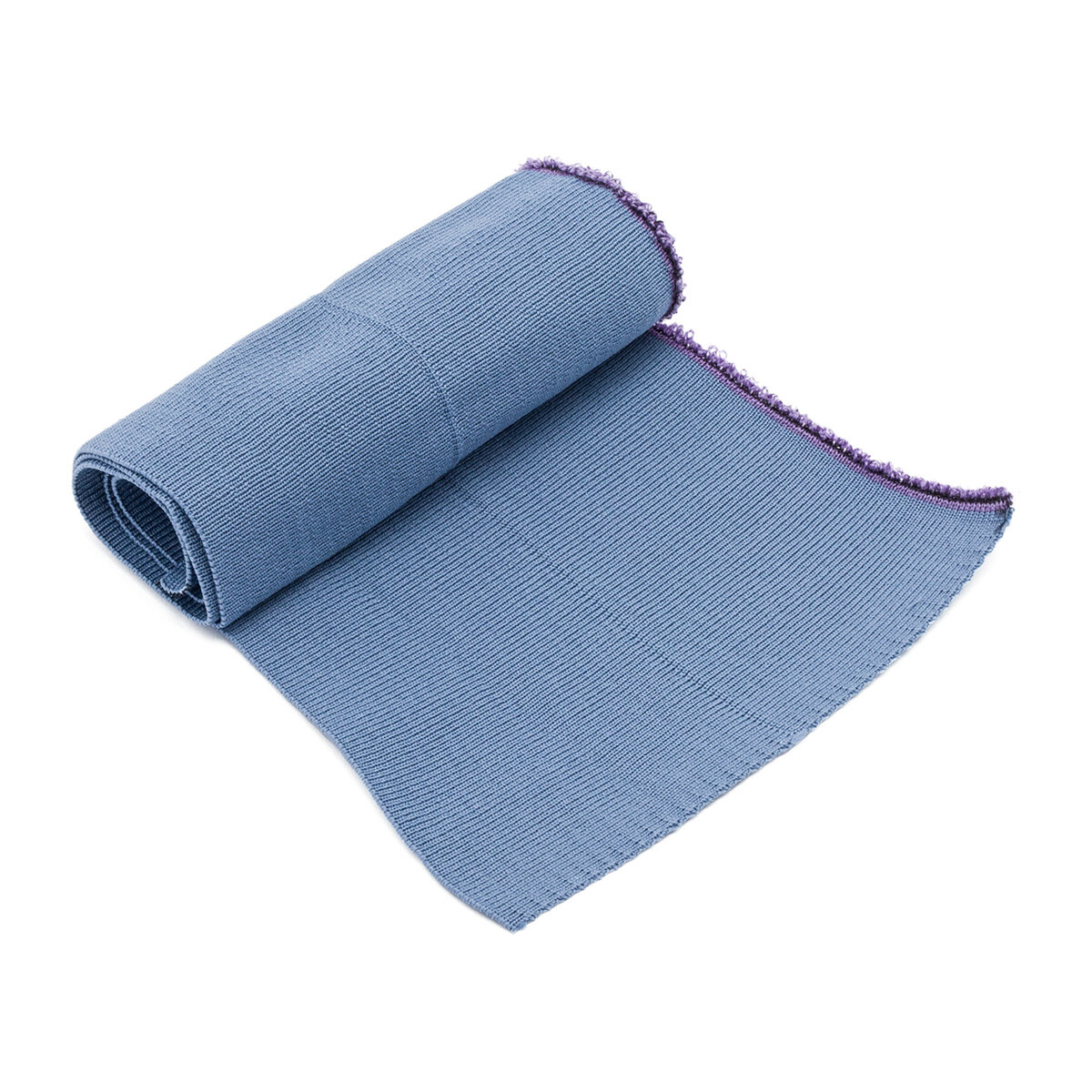 Подвяз средней плотности (100% полиэстер), 1*1, высота 14см (7см*2), длина 70-73см (8189 джинс)