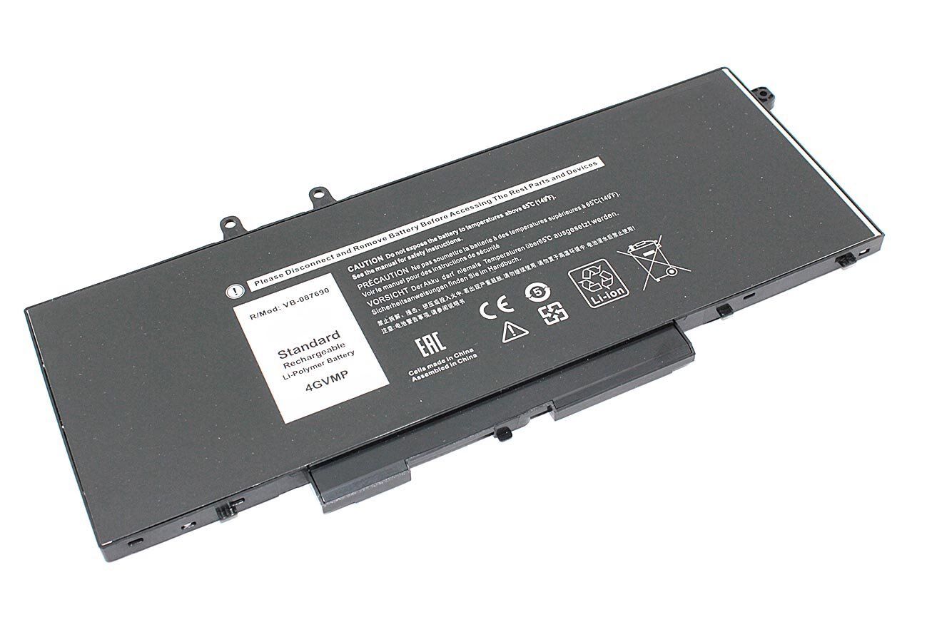 Аккумулятор OEM (совместимый с 01AV421, 4GVMP) для ноутбука Dell Latitude 5400 5401 5500 7.6V 8000mAh 61Wh черный