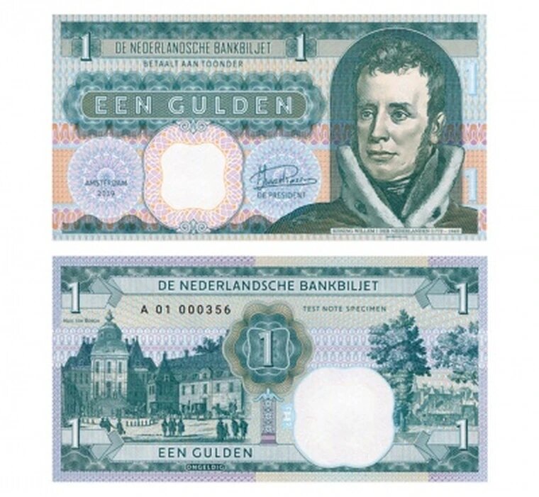 1 гульден 2019 Амстердам Нидерланды, сувенирная копия, банкноты и купюры редкие коллекционные