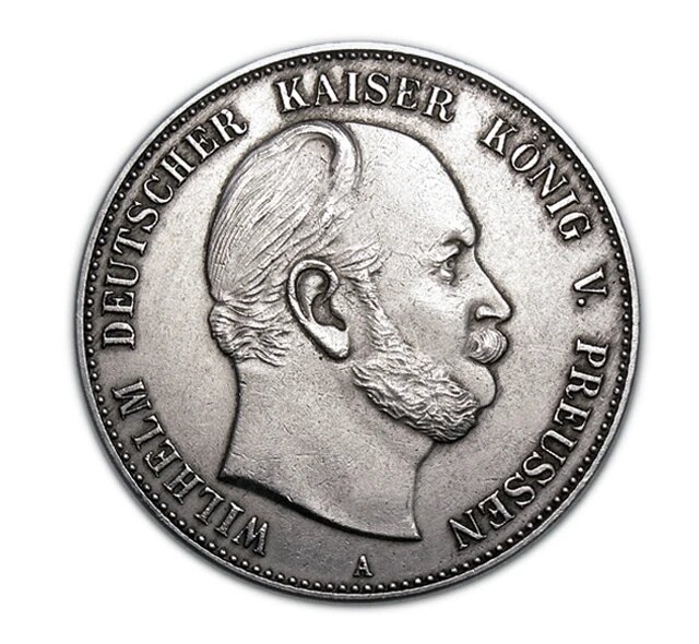 5 марок 1875 монета Германской Империи сувенирная копия монеты, нумизматика, деньги для коллекции