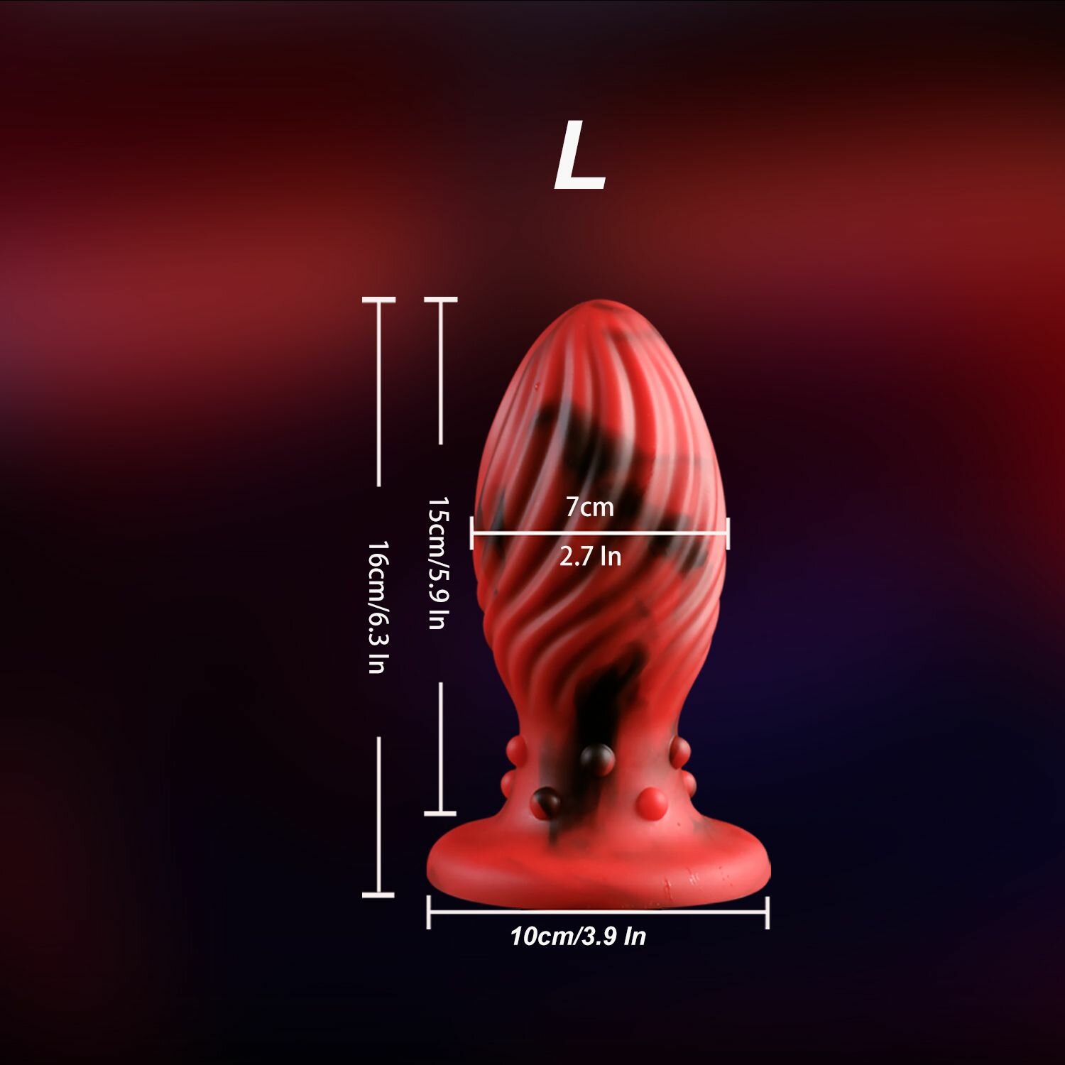 Анальная пробка, Драконье яйцо, Силикон