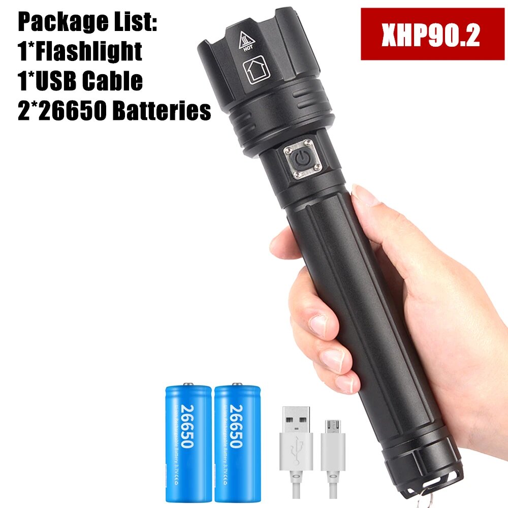 Тактический фонарик ZPAA XHP90.2 / XHP70.2 черный Package F