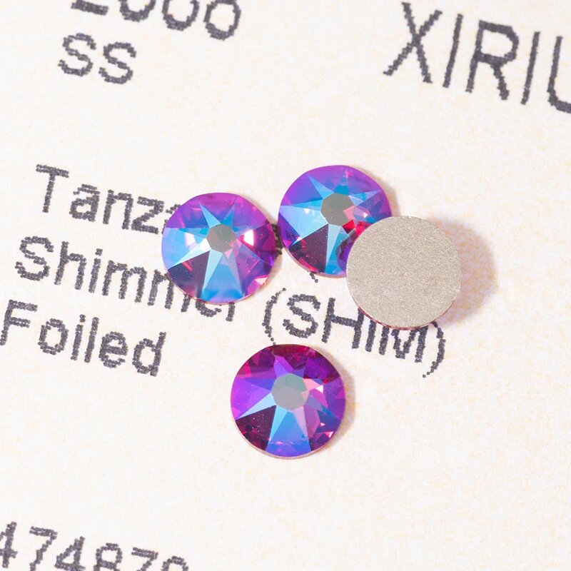 Стразы танзанит Shimmer фолированные Fuchsia