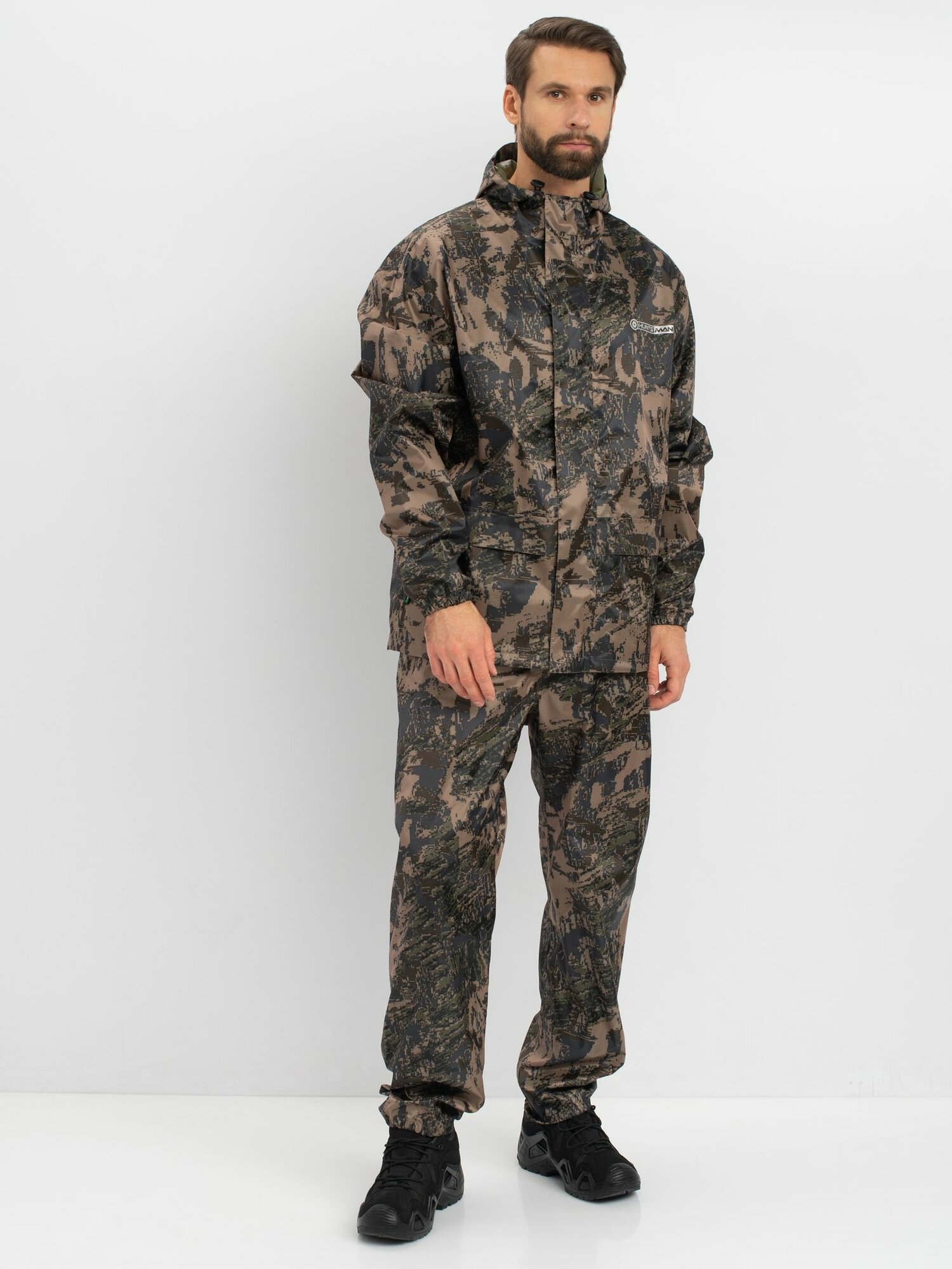 Костюм Huntsman ВВЗ Шторм, цвет Лабиринт, ткань Таффета PVC (20000 мм), размер 52-54, рост 182