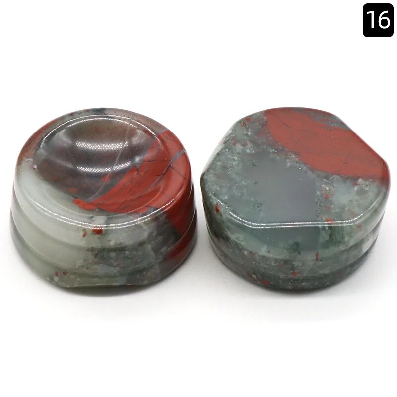 Хрустальный шар на подставке из агата African Blood Stone