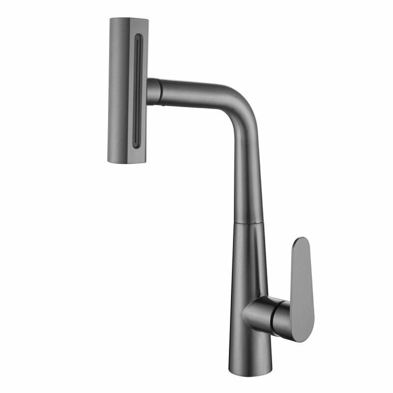 Смеситель для кухни Fmark FS8277Q, графит