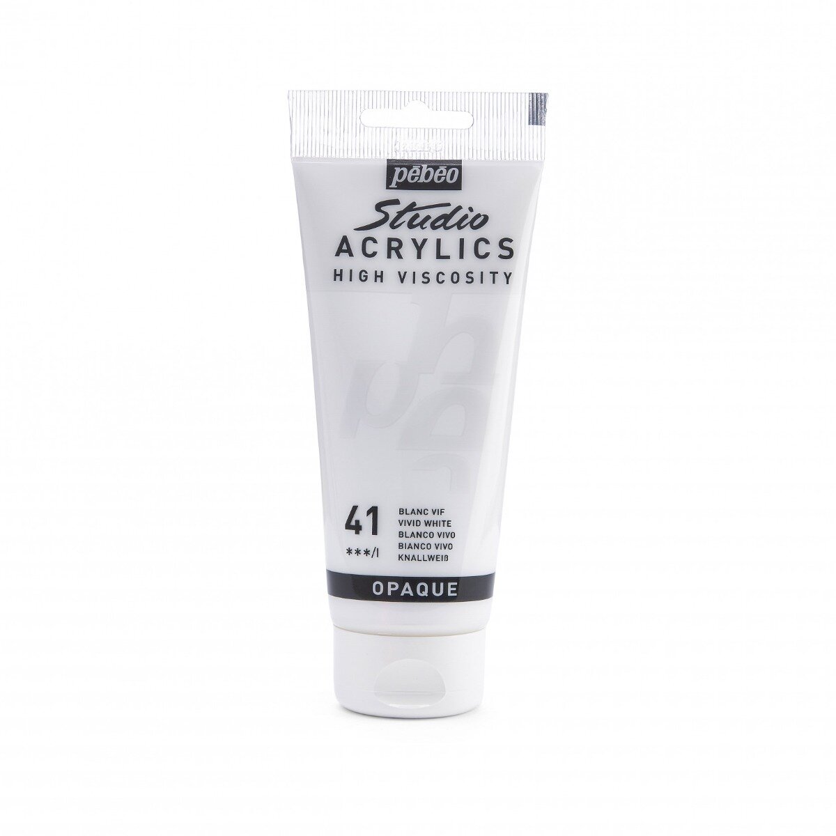 Краска акриловая STUDIO цв.№041 белый яркий, туба 100мл