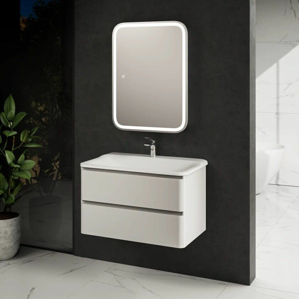 Тумба под раковину для ванной AQUAme S4 80 белая