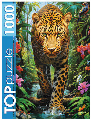 *Puz 1000д. Toppuzzle Таинственный леопард (Ф1000-7731)