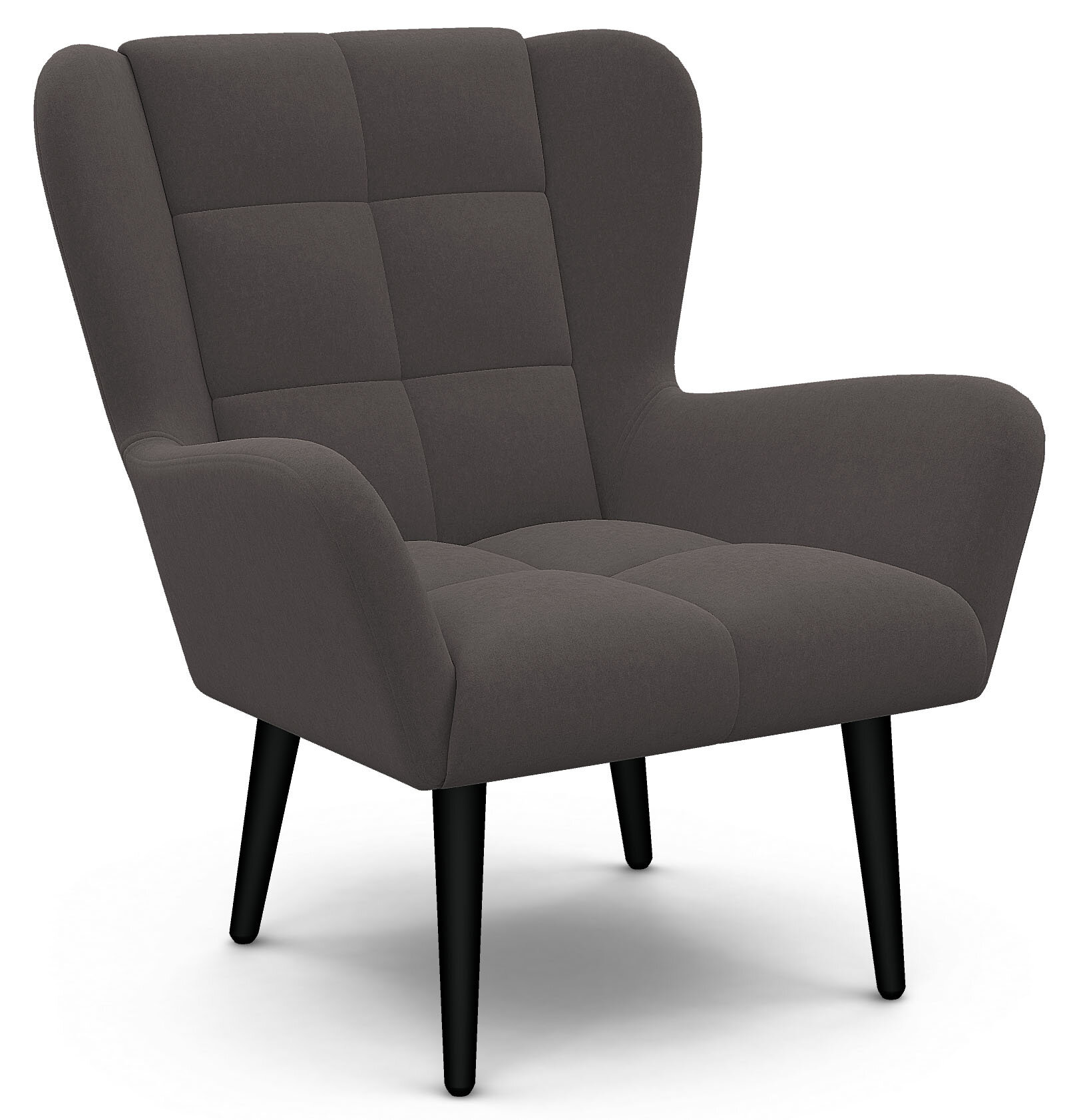 Кресло отдыха "Комфорт" 9, на металлических ножках, с микровелюром, 74 см х 80 см х 83 см