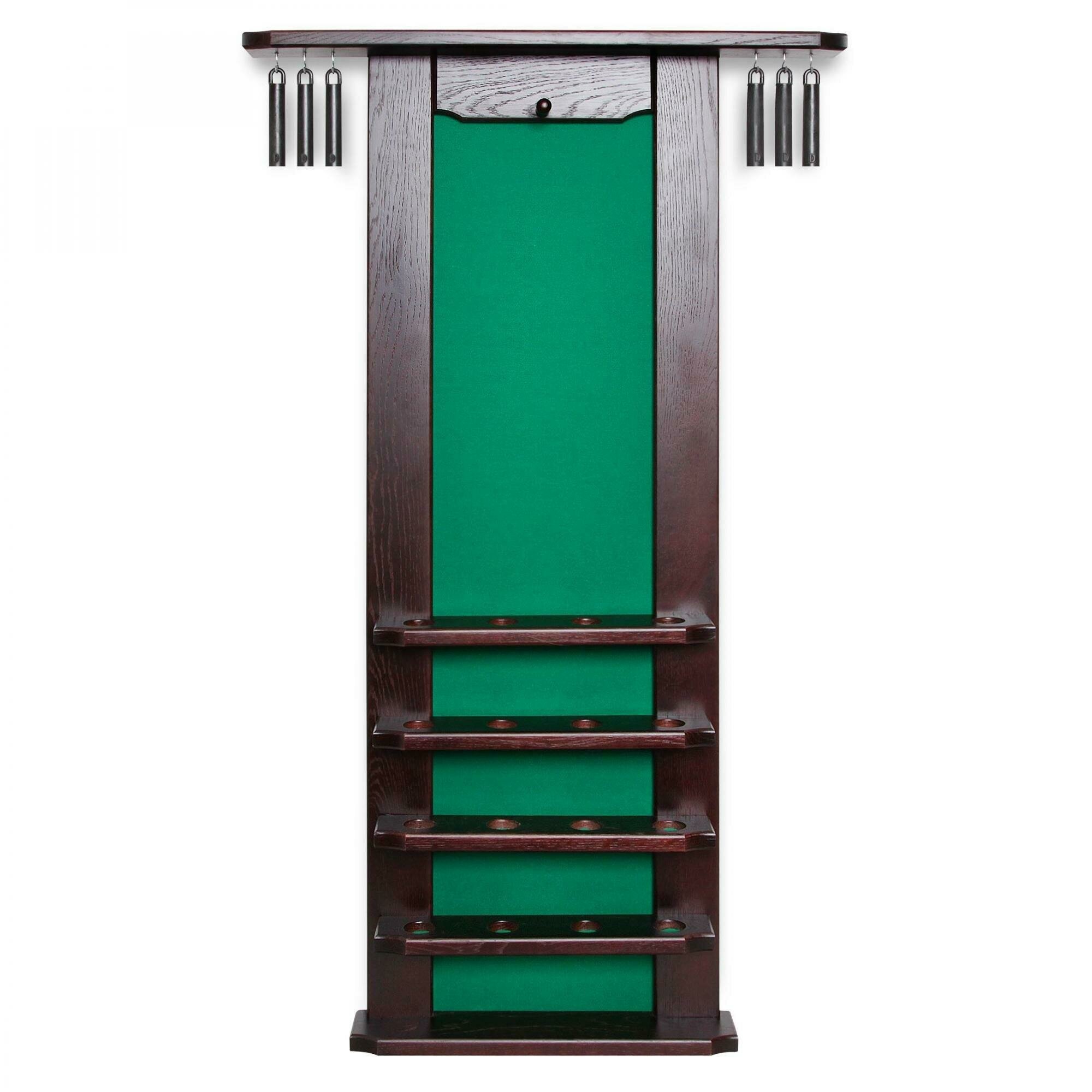 Киевница настенная Венера для 6 киев с подвесами, дуб (темно-коричневая)