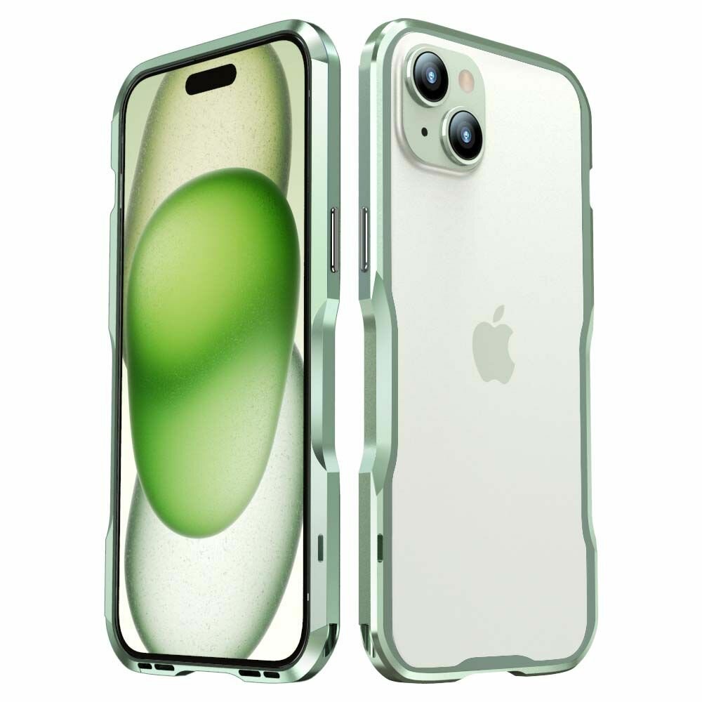 Металлический бампер корпус, совместимый с Apple iPhone 15 (Эпл Айфон 15), роскошный алюминиевый сплав роскошный алюминиевый сплав