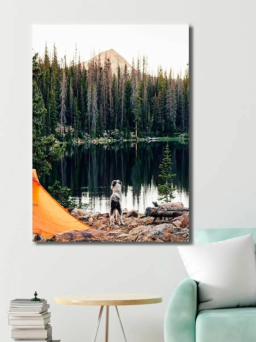 Картина "Отдых с другом", для интерьера 50х70см 1шт.