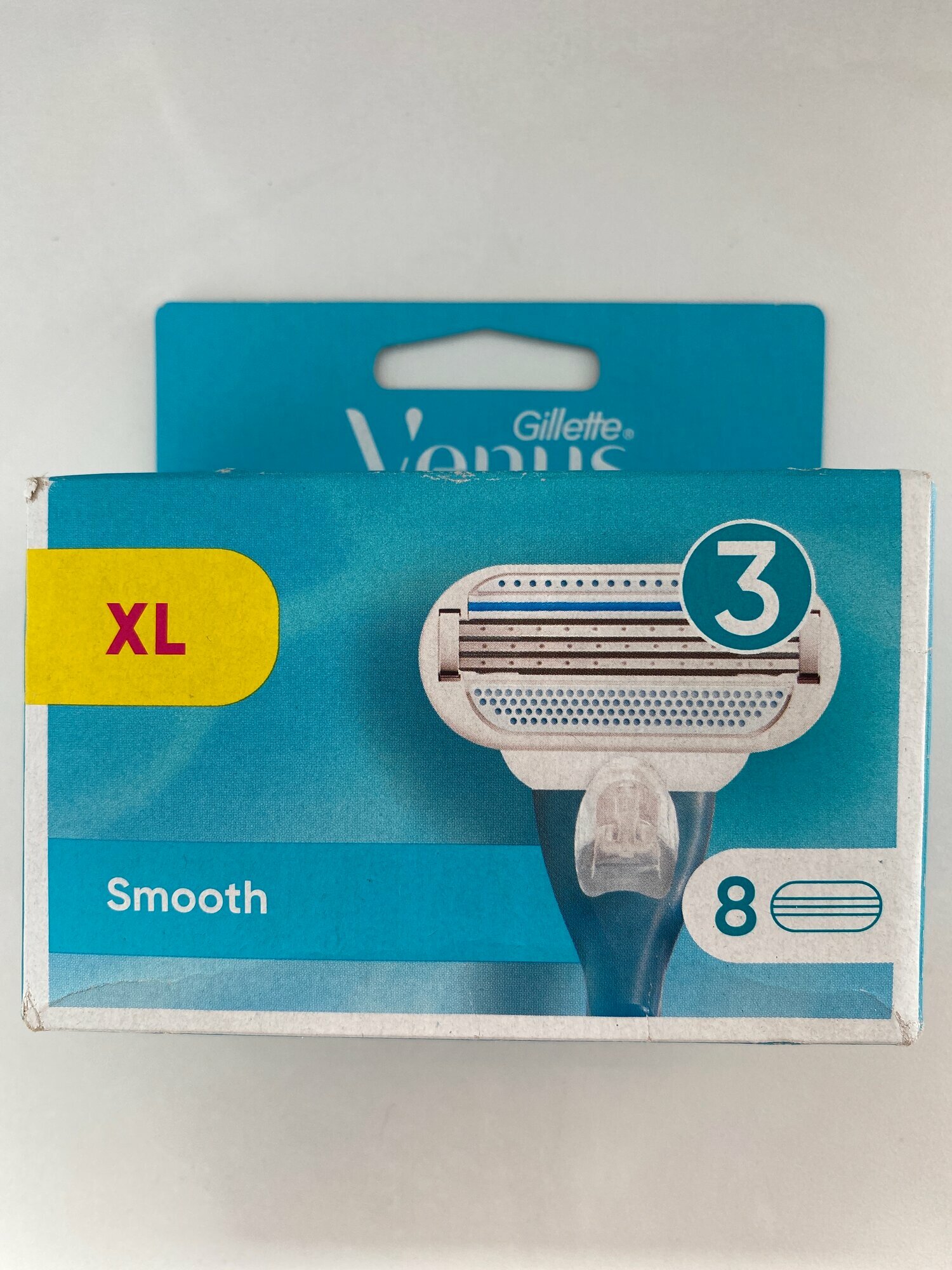 Cменные кассеты для женского бритвенного станка Gillette Venus Smooth 8 шт с 3 лезвиями