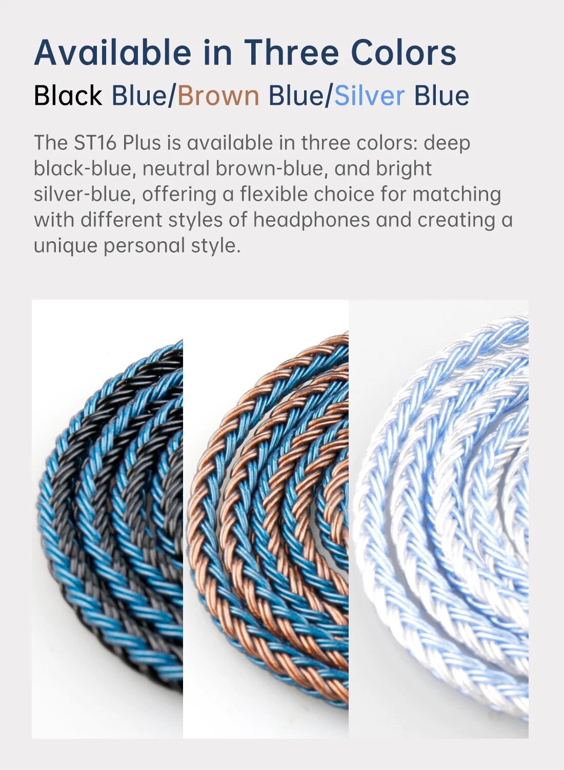 KBEAR ST16 Plus Хрустальный 16-жильный обновленный кабель длиной 2 м 5N одиночный медный посеребренный MMCX/QDC/2-контактный разъем для KS1 BL03 KZ