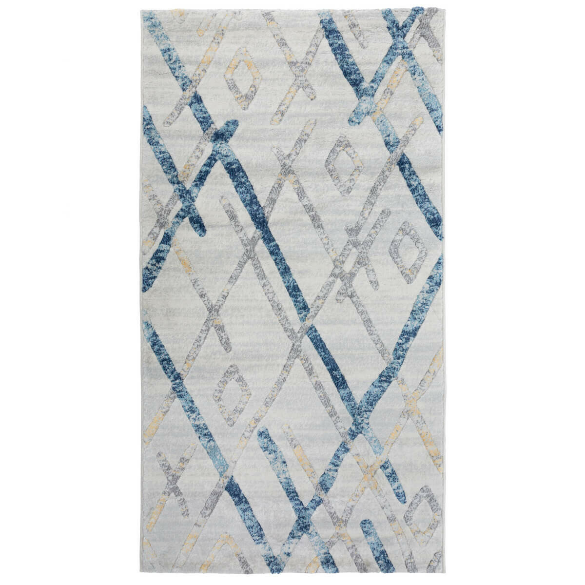 Ковер Турецкий OZBAL LUSON дизайн 22009A Ivory-Navy 1.6x2.3м