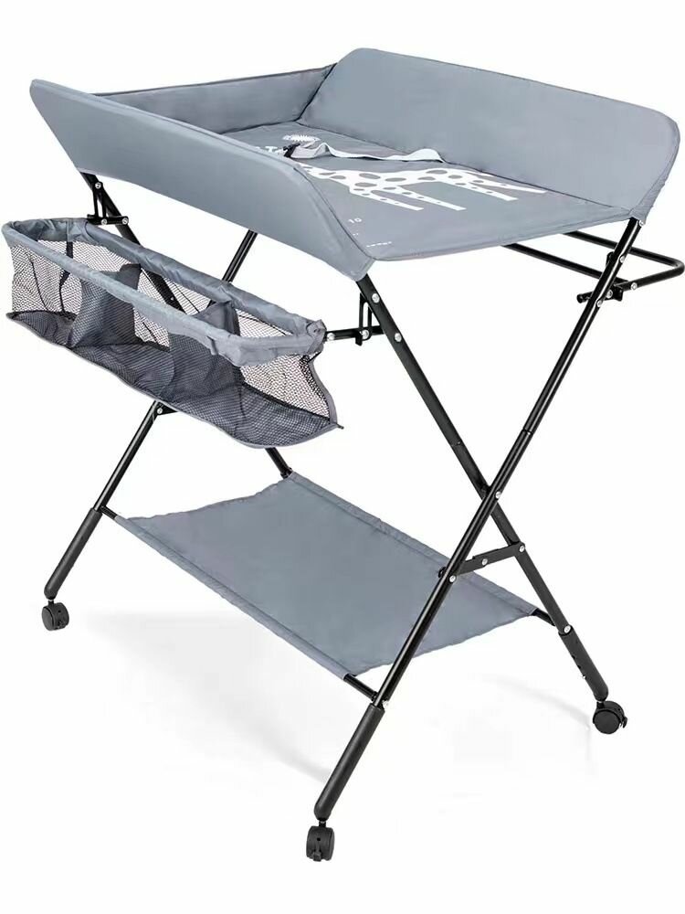 Детская кроватка складной пеленальный столик массажный и сенсорный столик -lj