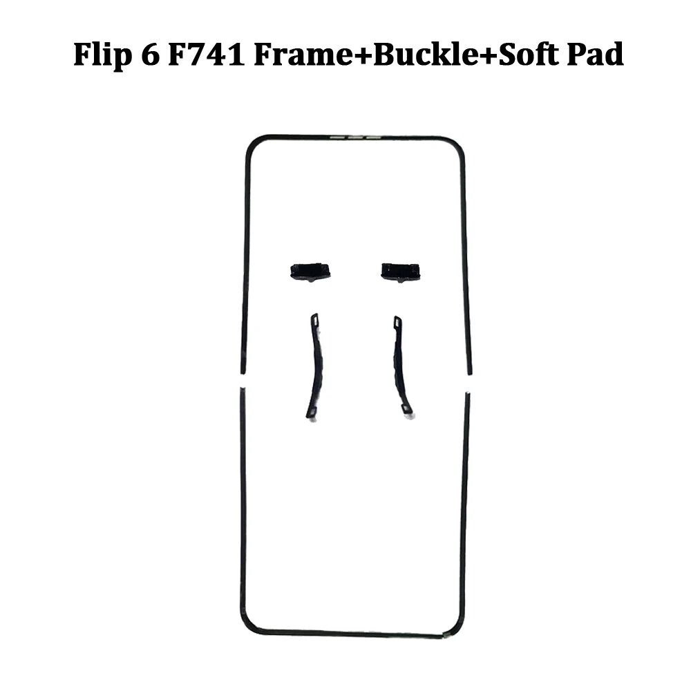 Novecel для Samsung Galaxy Z Fold 6 5 4 Flip F956 F946 Передний экран Средняя рамка Рамка ЖК-дисплея Пряжка Пластиковый держатель Ремонт Flip 6 F741