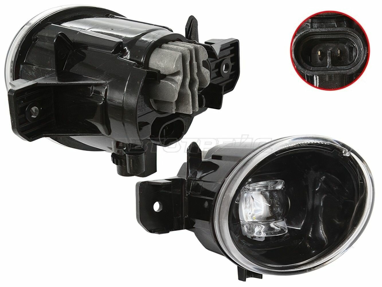Фара противотуманная правая LED для Ниссан Альмера, Кашкай, Санни Альмера Верса, ИксТрейл арт ST5512008DR SAT