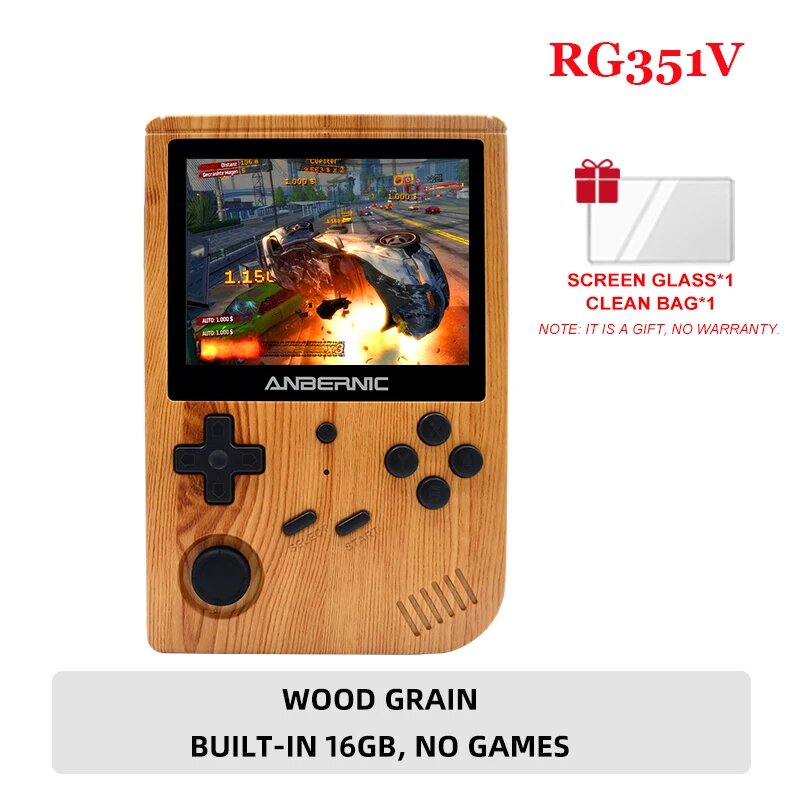 Anbernic RG351V портативная игровая консоль 2500 игр Красный, Only Game Consoles, RG351V WG16G