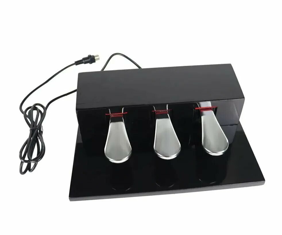 Аксессуар для клавишных, Металлический сустейн с тремя педалями, бесшумный универсальный электрический синтезатор для фортепиано, черный