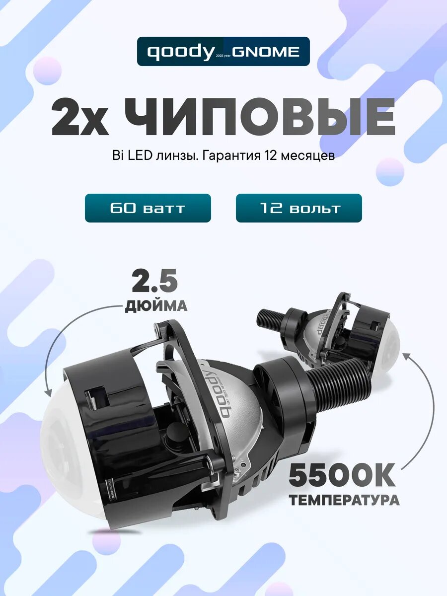 Би лед линзы 2.5 в фары bi led 12v светодиодные