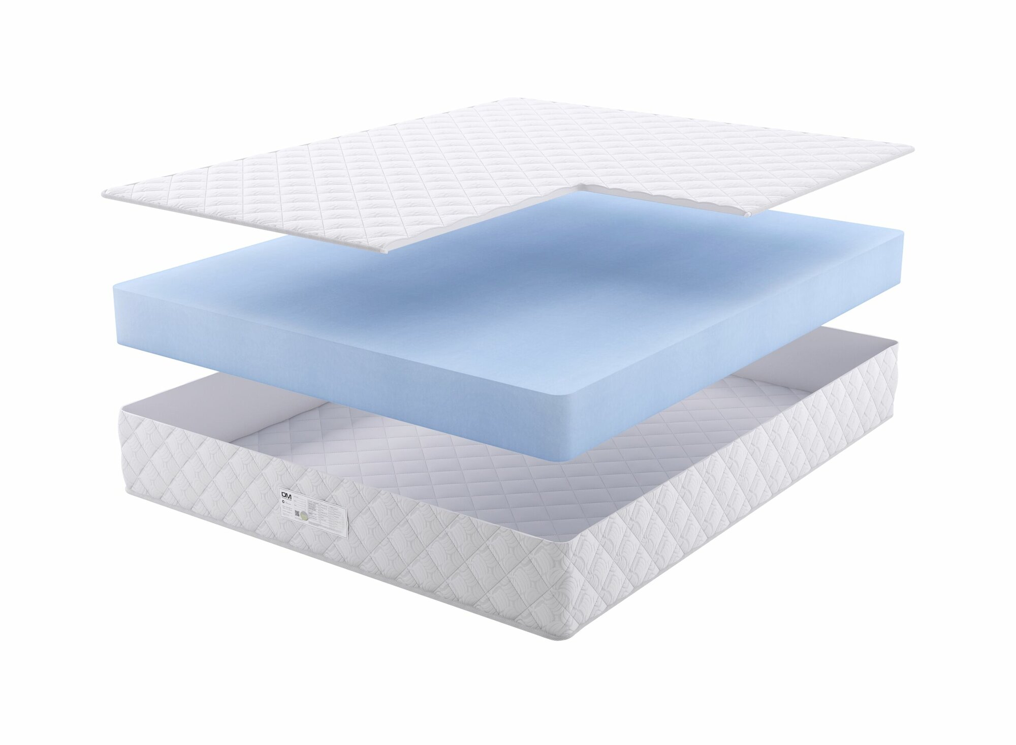 Матрас Dream Master Кантри 19 17 70х205 анатомический средней жесткости Беспружинный высота 17 см