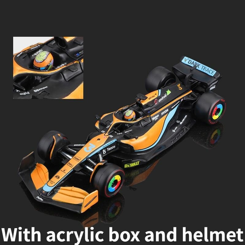 Bburago 1:43 2022 F1 McLaren MCL36 #3 Daniel Ricciardo #4 Lando Norris Литье Из Сплава Модели Автомобилей Игрушки