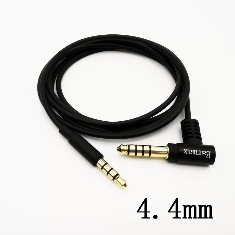 Кабель Earmax 4.4 мм балансированный для наушников Beats Solo Pro и DEVA PRO, длина 1.5 м, черный