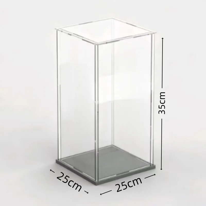 Прозрачная акриловая коробка для дисплея 25*25*35cm