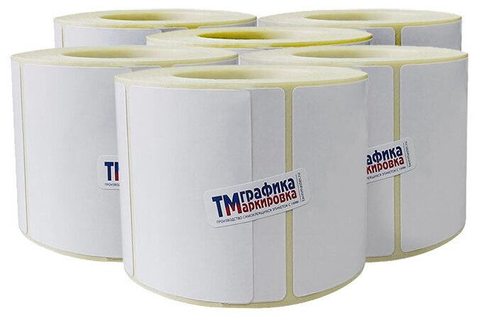 Термоэтикетки 58х40мм ЭКО, 700 шт. в рулоне (6 шт в упаковке)