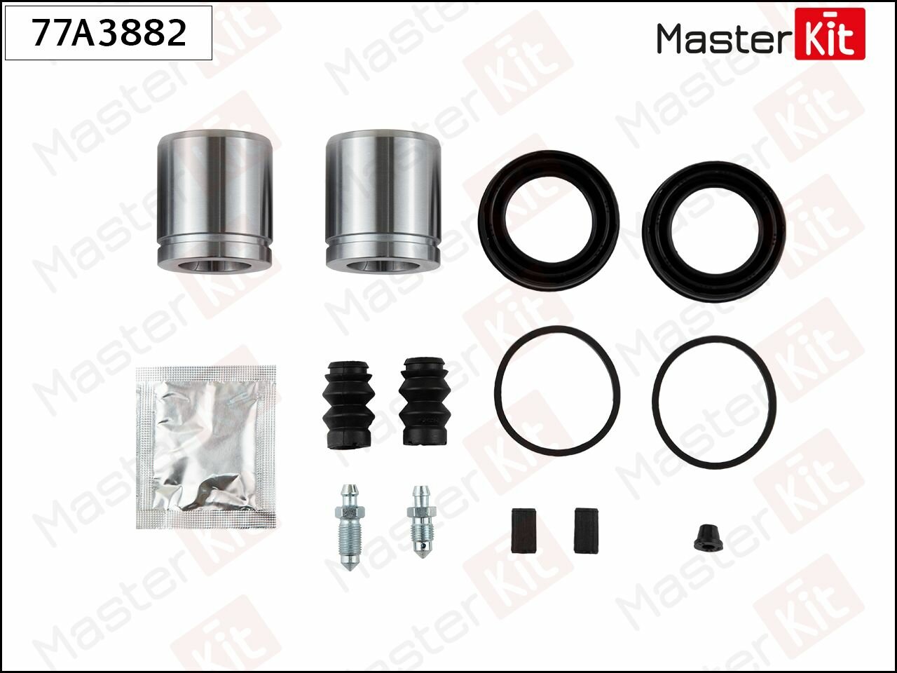 Ремкомплект переднего тормозного суппорта с поршнем Jeep GRAND CHEROKEE II WJ WG 1998 - 2005 GRAND - MasterKit 77A3882