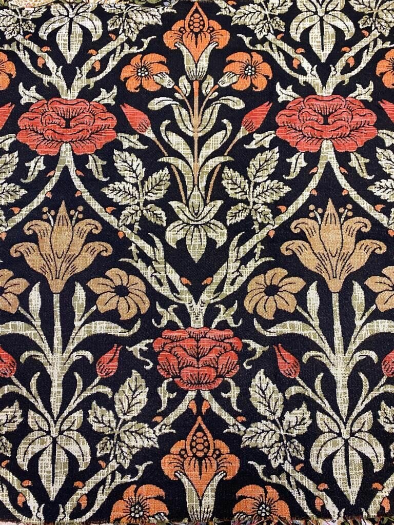 Гобелен, гобеленовая ткань 170х150 см / У. Моррис, "Розы и шипы"