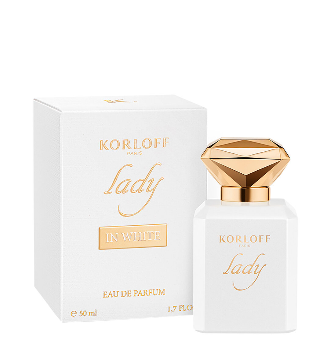 Парфюмерная вода Korloff "Lady In White", женская, восточные ноты, 50 мл