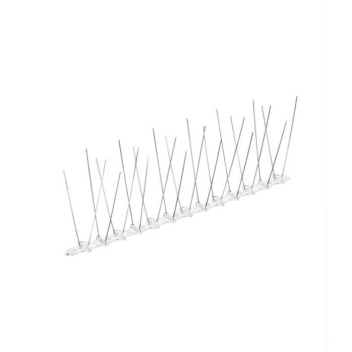 Отпугиватель для птиц, 25×10 см, шипы противоприсадные 20 шт, 2 ряда, Greengo