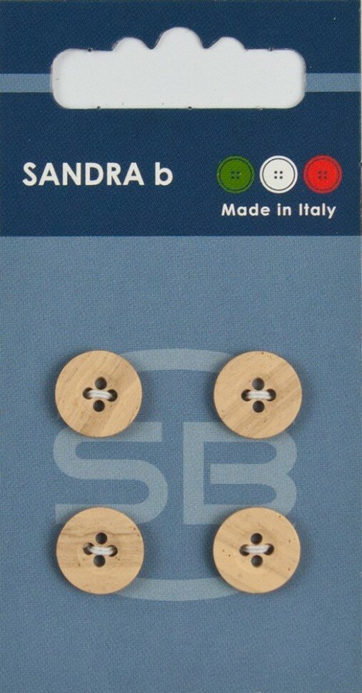 #CARD235 Пуговицы Sandra 4 шт