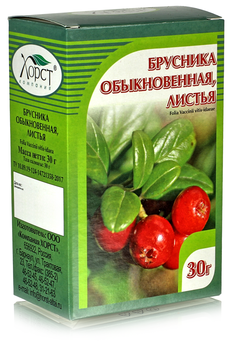 Брусника обыкновенная, листья 30гр