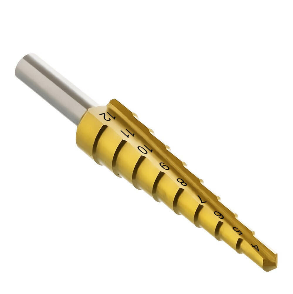 Сверло ступенчатое 20-34 мм (8 ступеней, титан) Профи атака 8090060