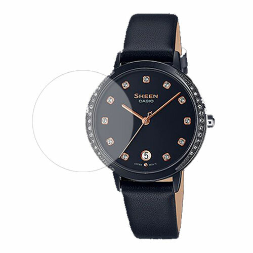Скрин Мобайл защитный экран для часов Casio SHE-4056BL-1A из гидрогелевая плёнка прозрачная