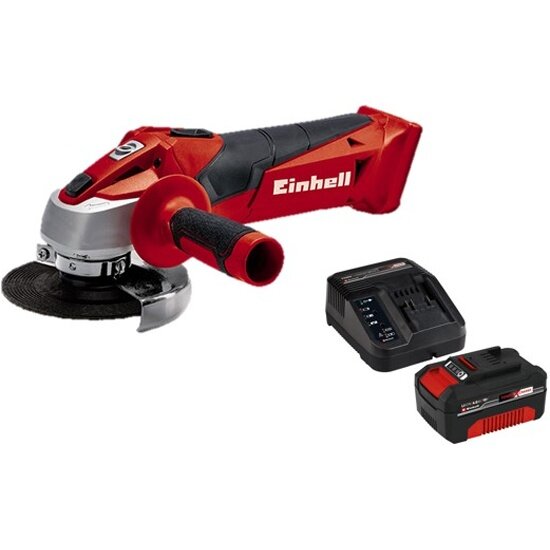 Шлифмашина угловая аккумуляторная Einhell PXC TC-AG 18/115 Li, 1АКБ PXC 4.0Ач + ЗУ 3А (4431130SET)