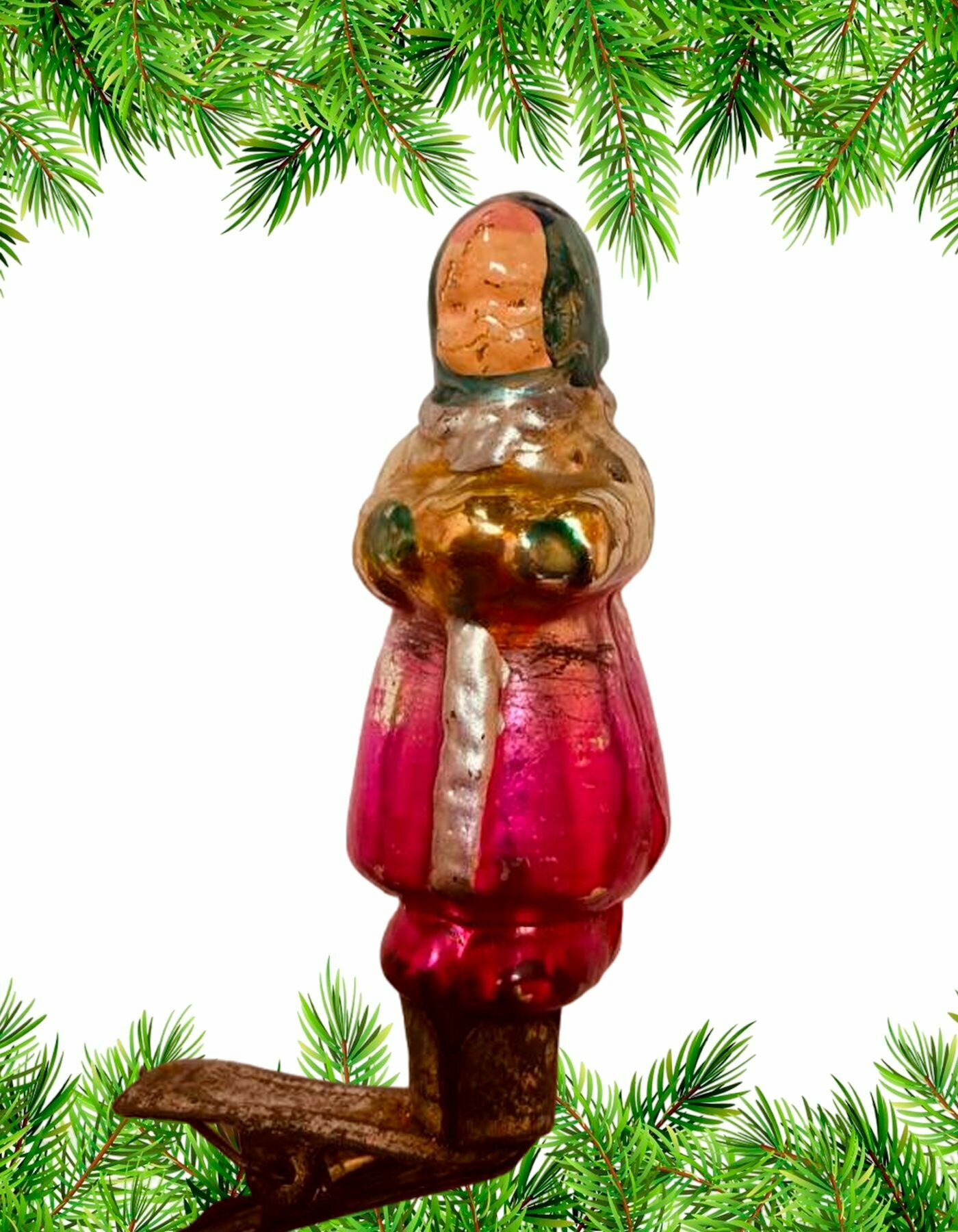 Игрушка на елку Даренка-мини 7см Винтаж из СССР