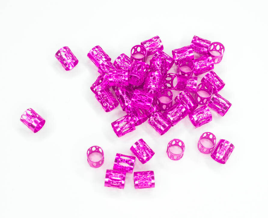 Hairshop Кольца зажимы для кос (роз.) 50 шт. в уп. (Розовый)