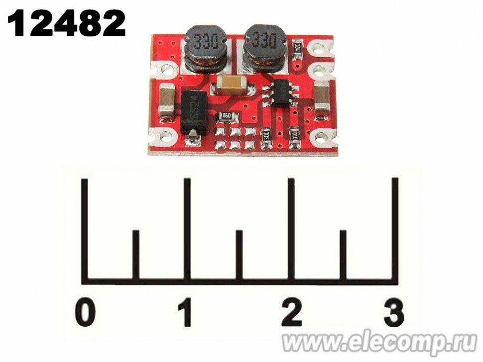 Преобразователь DC/DC вход 3-15V/выход 9V 0.6А S09 (повышающий/понижающий)